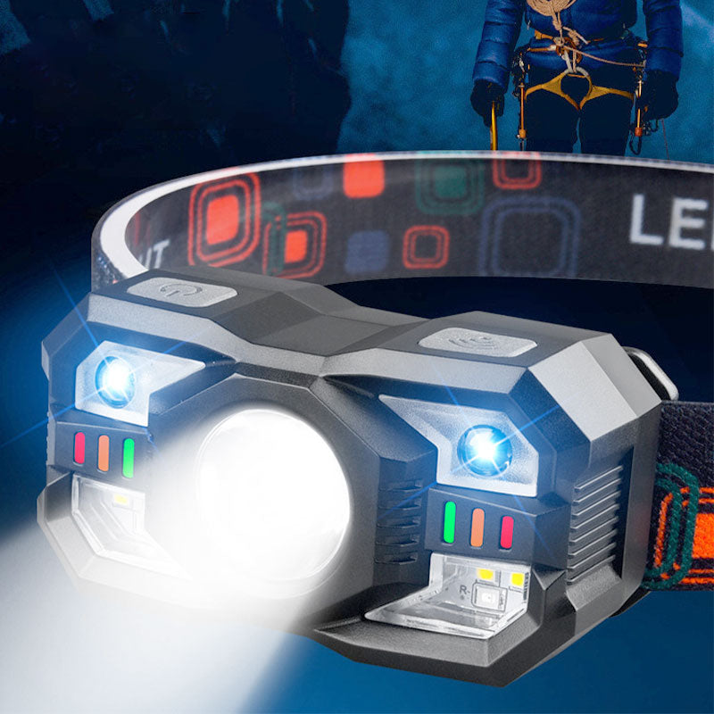 Multifunctional Rechargeable Intelligent Sensor Adjustable Headlamp ...